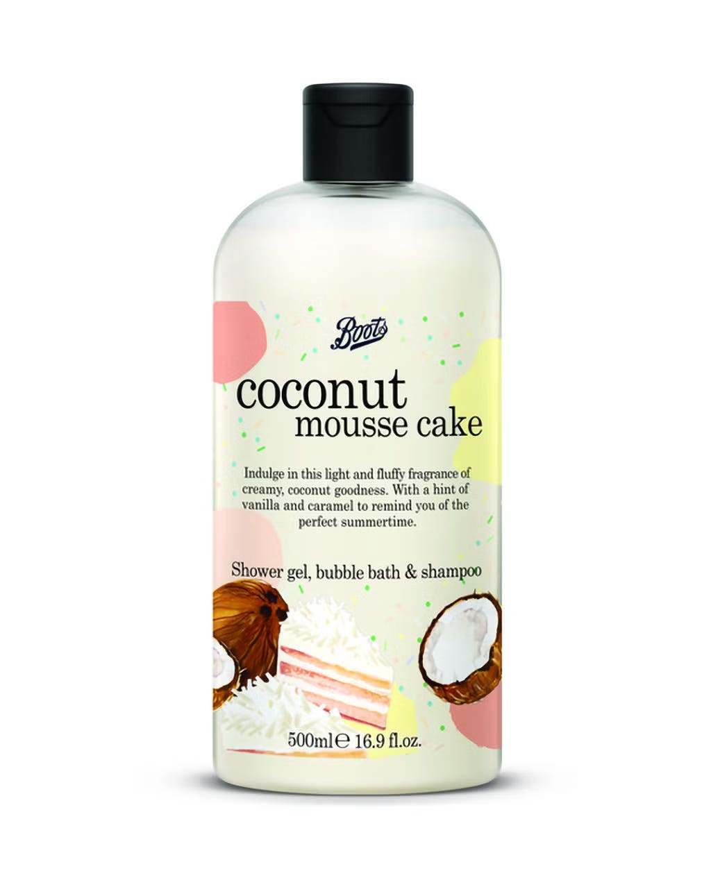 Boots Coconut Mousse Cake shower Gel, Bubble Bath & Shampoo | Boots ...